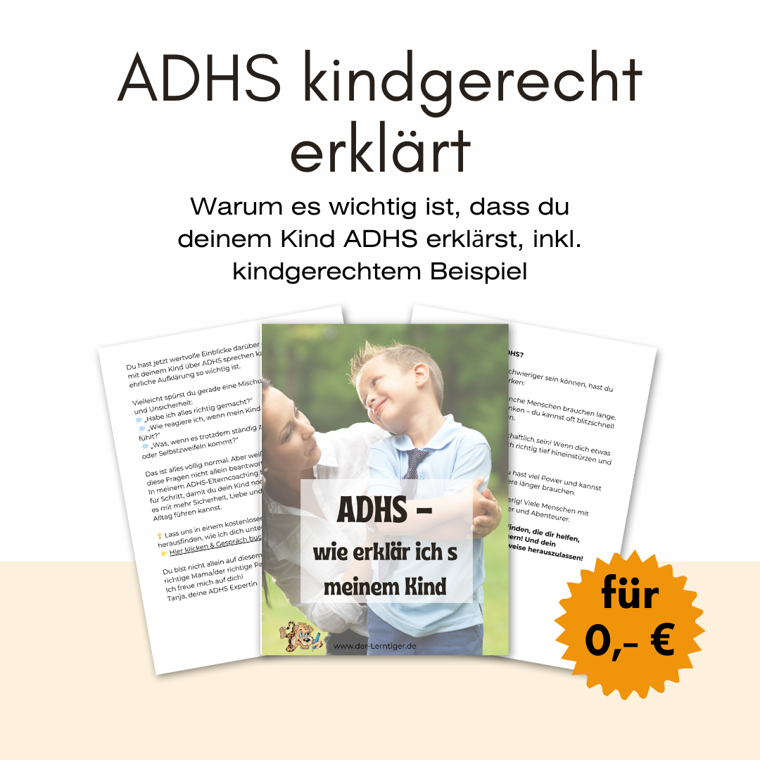 Geschafft-Seite ADHS kindgerecht erklären - ADHS Elterncoaching - So ...